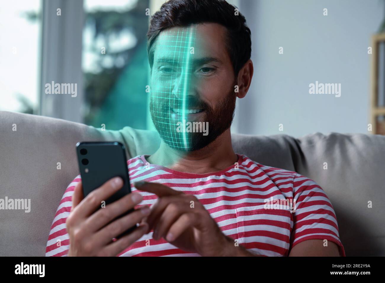 Face recognition device hi-res stock photography and images - Alamy
