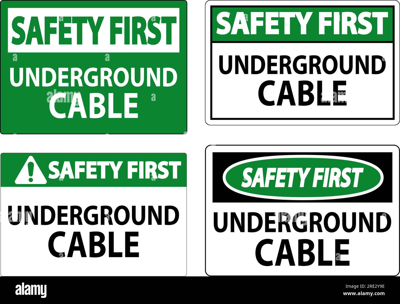 Underground electric wire Cut Out Stock Images & Pictures - Alamy