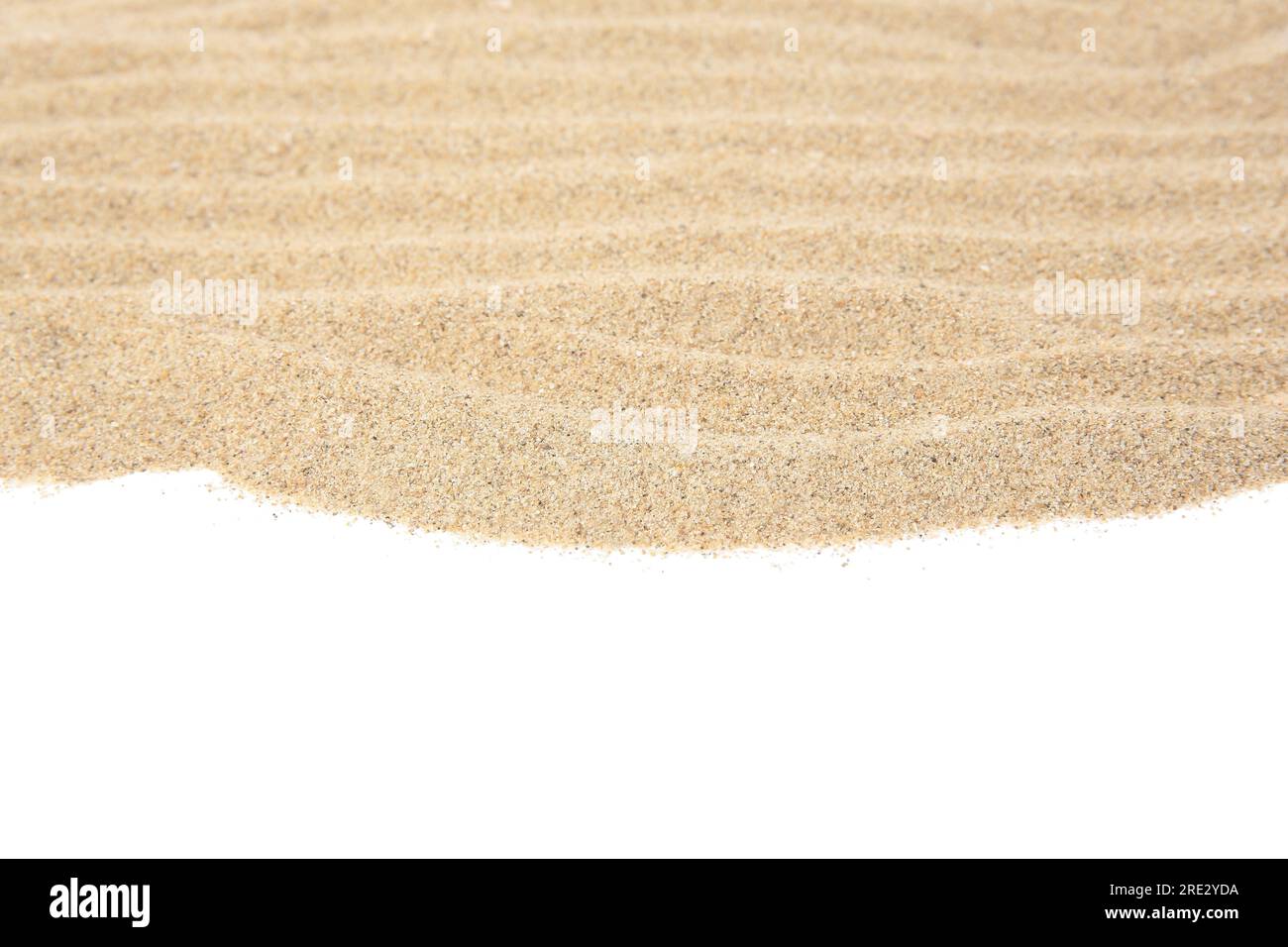 Beautiful dry beach sand isolated on white Stock Photo - Alamy