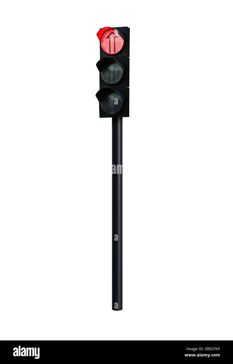 Pedestrian traffic light on street Cut Out Stock Images & Pictures - Alamy