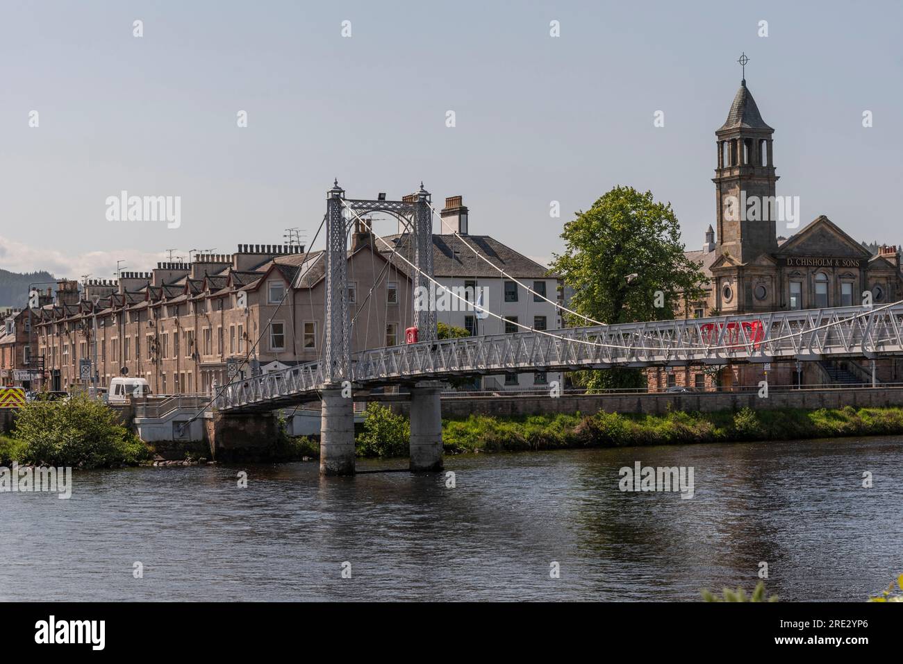 Inverness, Scotland, UK. 3 June 2023. The River Ness and Greig Street ...