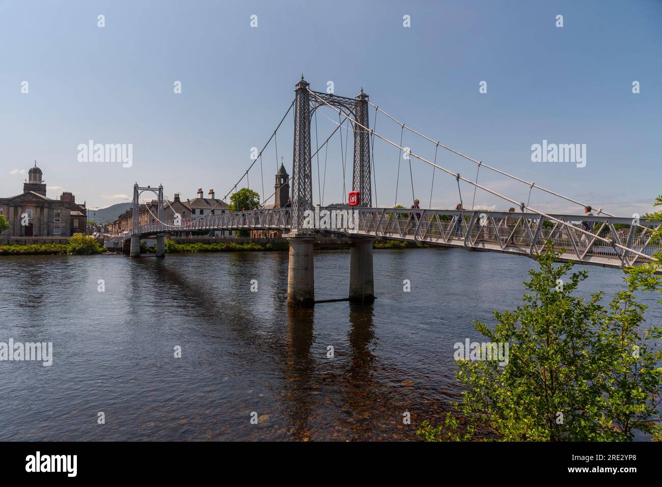 Inverness, Scotland, UK. 3 June 2023. The River Ness and Greig Street ...