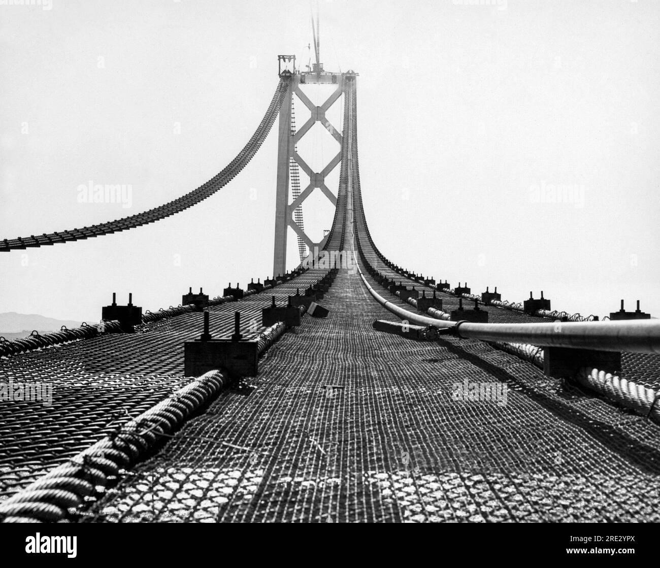 San Francisco, California: October 27, 1935 The catwalks for the ...