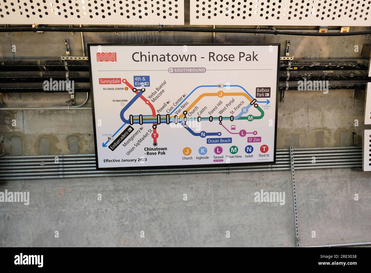 Muni Underground Map