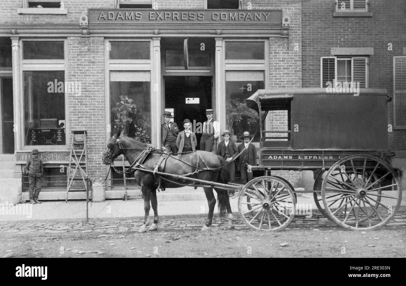 West Pittston, Pennsylvania: c. 1890 A photo of the Adams Express ...