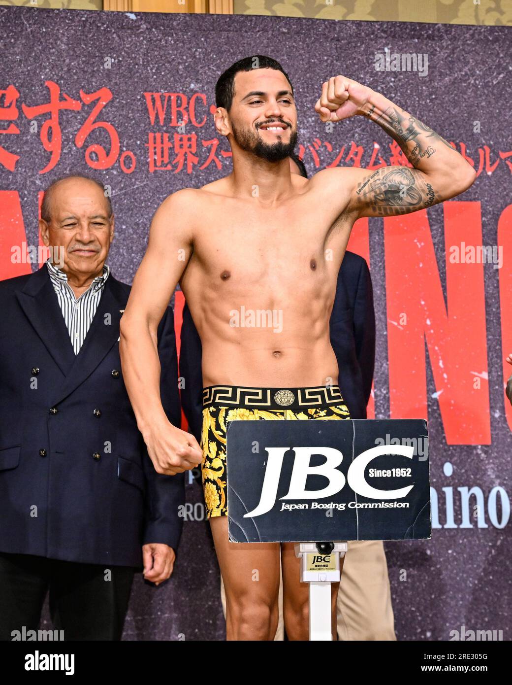 Champion Robeisy Ramirez of Cuba during the weigh-in for the WBO World ...