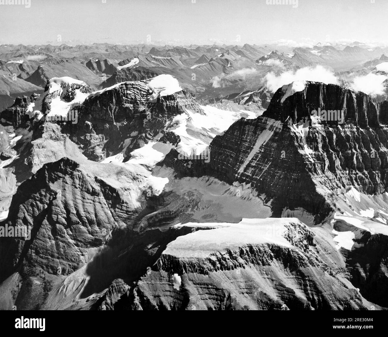 Jasper National Park, Alberta, Canada: c. 1955 The "Winston Churchill ...