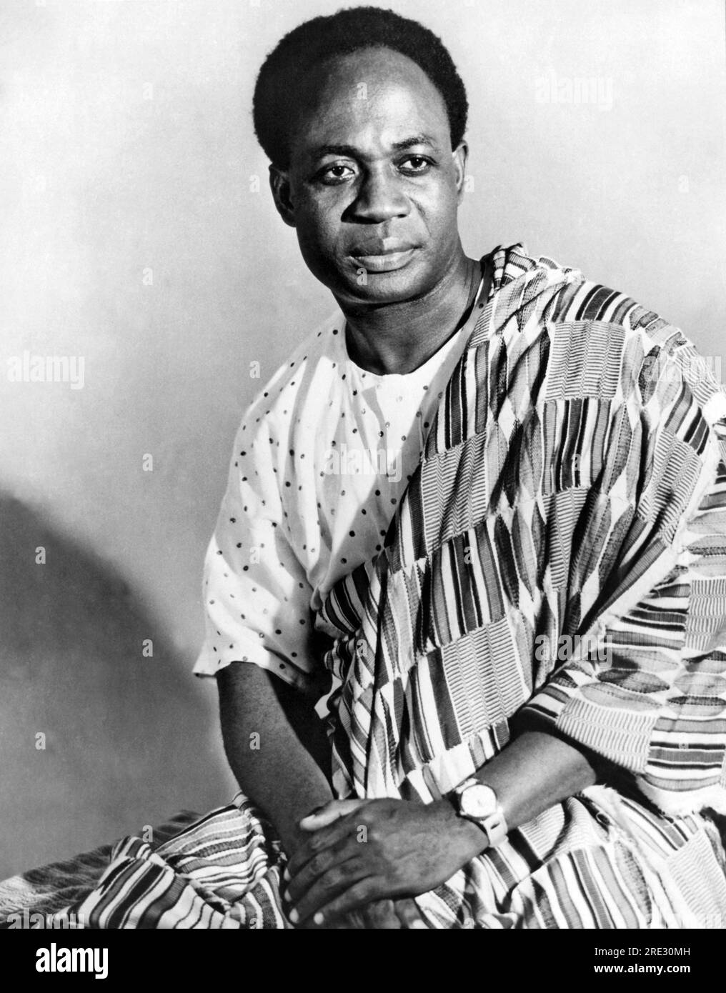 Ghana: c. 1957 Dr. Kwame Nkrumah of newly independent Ghana. The ...