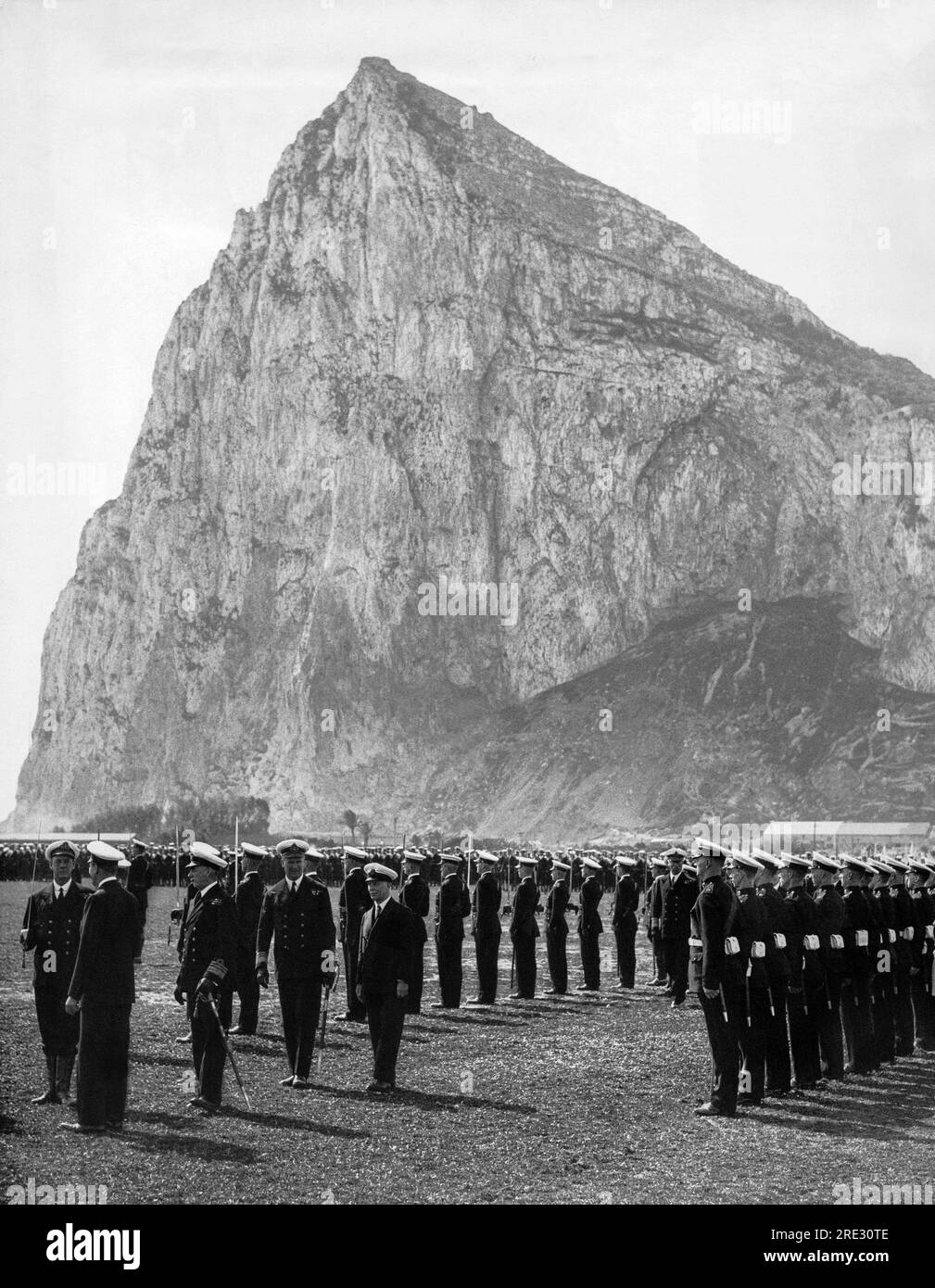 Gibraltar: April 5, 1934 The inspection of all ranks of the combined ...