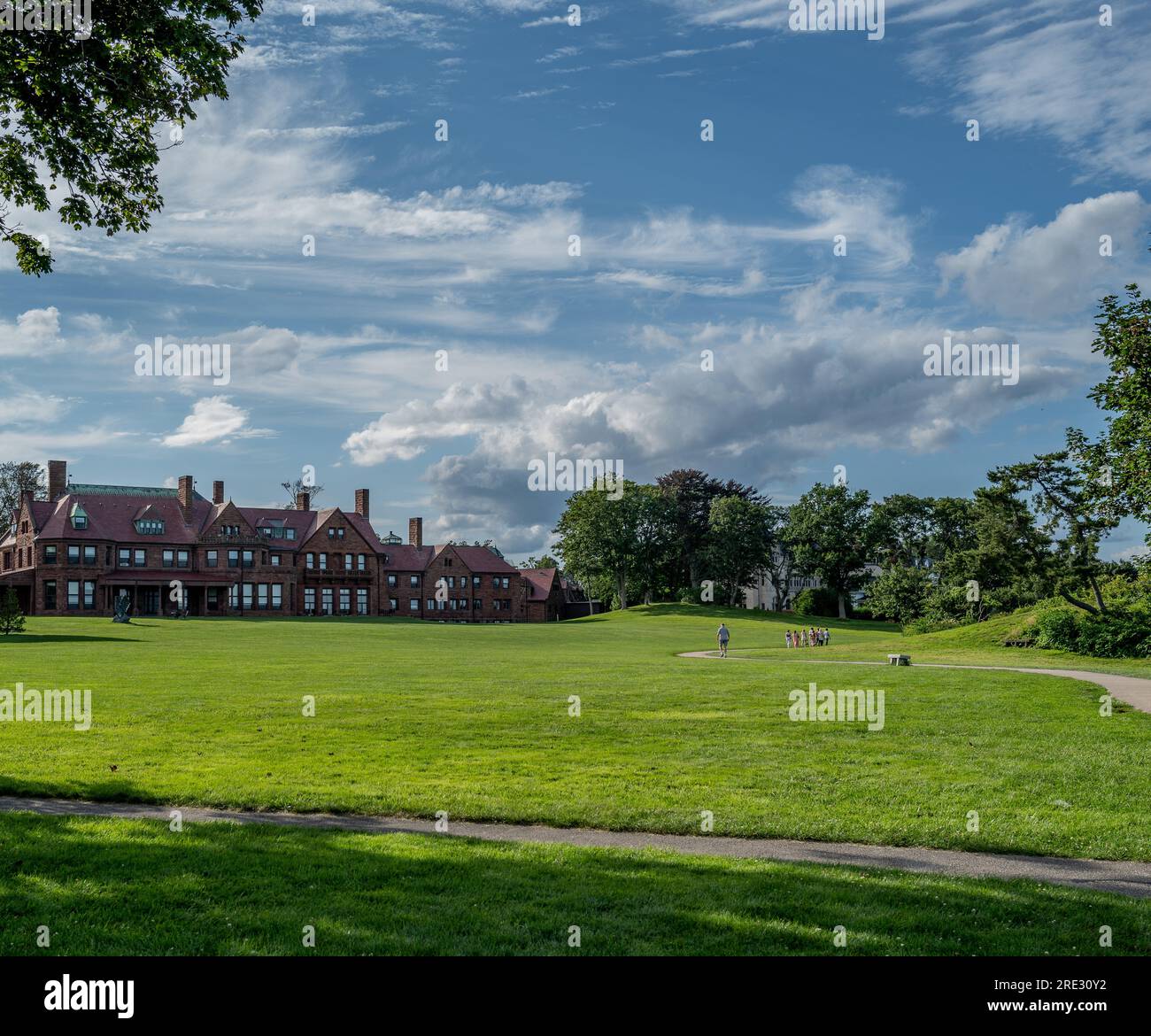 NEWPORT, R.I. – July 22, 2023: McAuley Hall is seen on the campus of ...