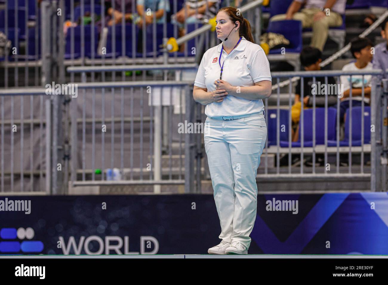 Fukuoka, Japan. 25th July, 2023. FUKUOKA, JAPAN - JULY 25: referee ...