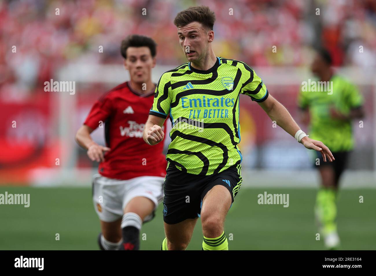 EAST RUTHERFORD, NJ - JULY 22: Arsenal defender Kieran Tierney (3 ...