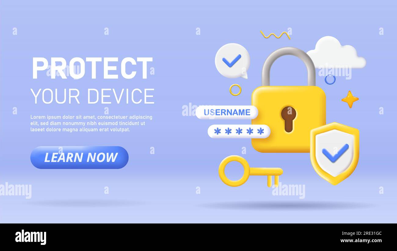 3D protect your device vector banner Stock Vector Image & Art - Alamy 3D protect your device vector banner Stock Vector Image & Art - Alamy