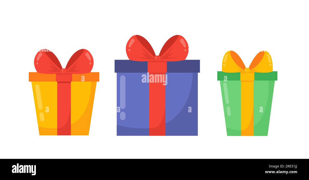 Birthday party gift boxes vector concept Stock Vector Image & Art - Alamy
