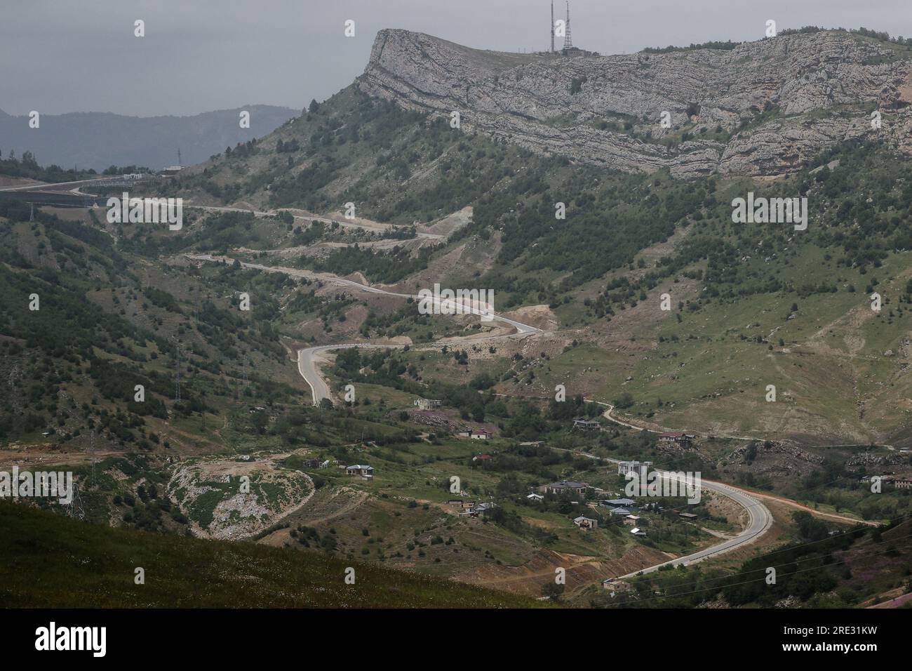 July 22.2023. Views of the city of Shusha and the surrounding area ...