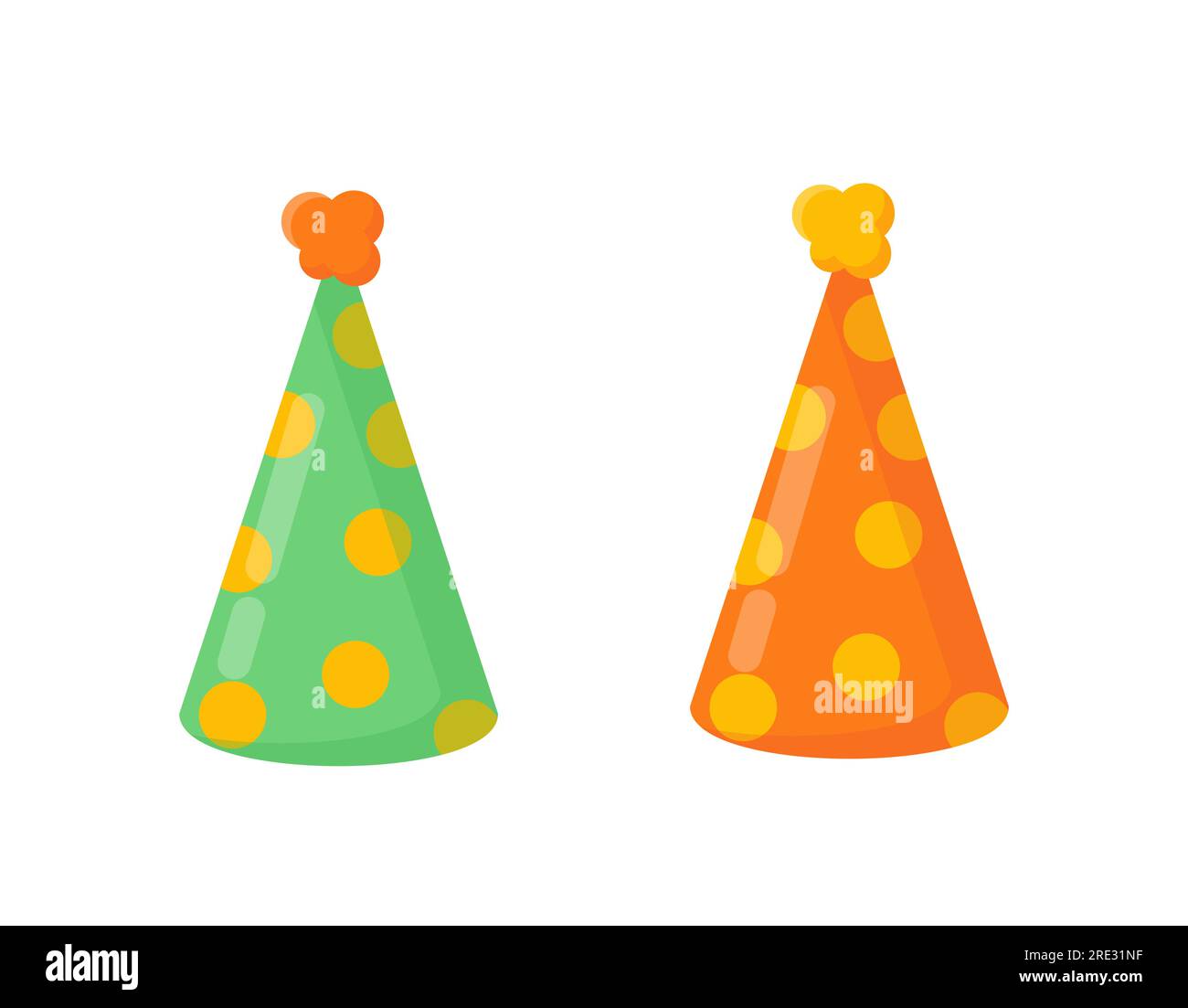 Birthday party colorful hats vector concept Stock Vector Image & Art ...