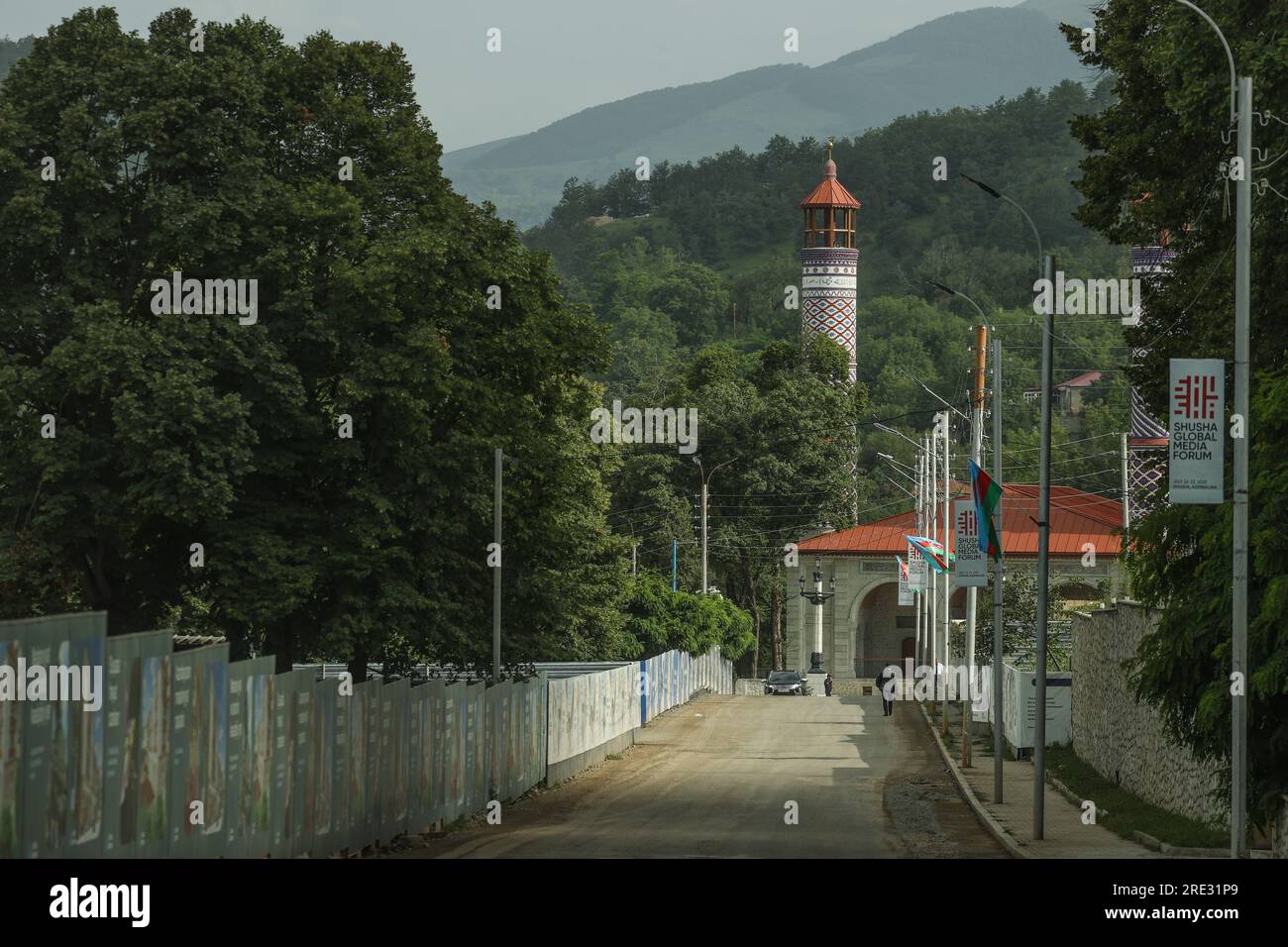 July 22.2023. Views of the city of Shusha and the surrounding area ...