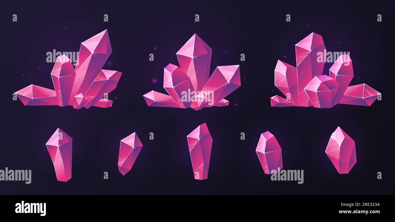 Cave crystals rock Stock Vector Images - Alamy