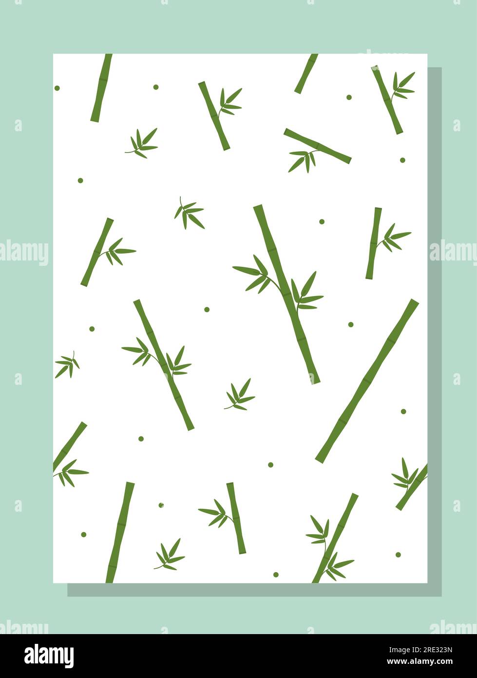 Poster with bamboo seamless pattern vector Stock Vector Image & Art - Alamy