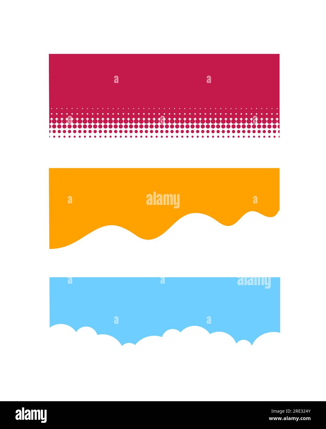 Set of colorful divider headers concept Stock Vector Image & Art - Alamy