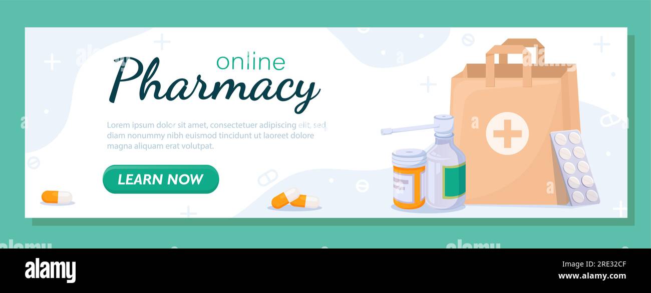 Pharmacy drugstore sign banner Stock Vector Images - Alamy