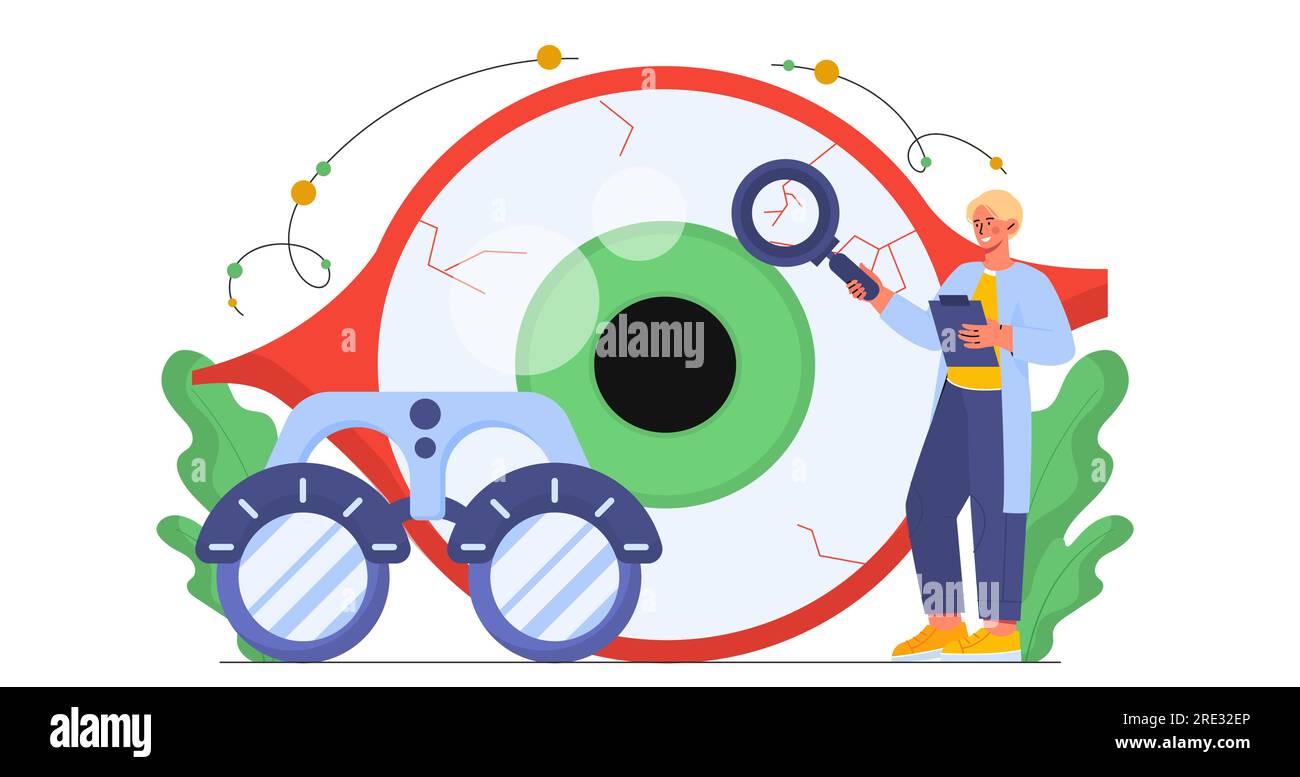 Eye laser treatment Stock Vector Images - Alamy