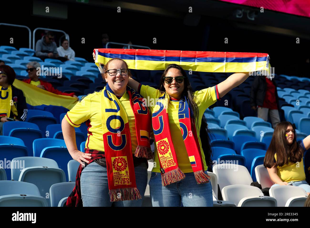 SYDNEY, AUSTRALIA - JULY 25: Colombian fans during the Women's World ...