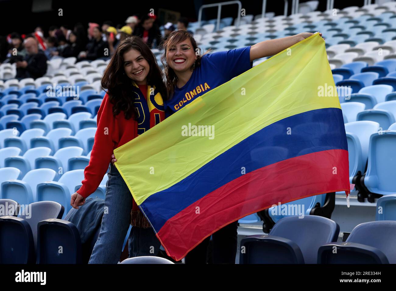 SYDNEY, AUSTRALIA - JULY 25: Colombian fans during the Women's World ...