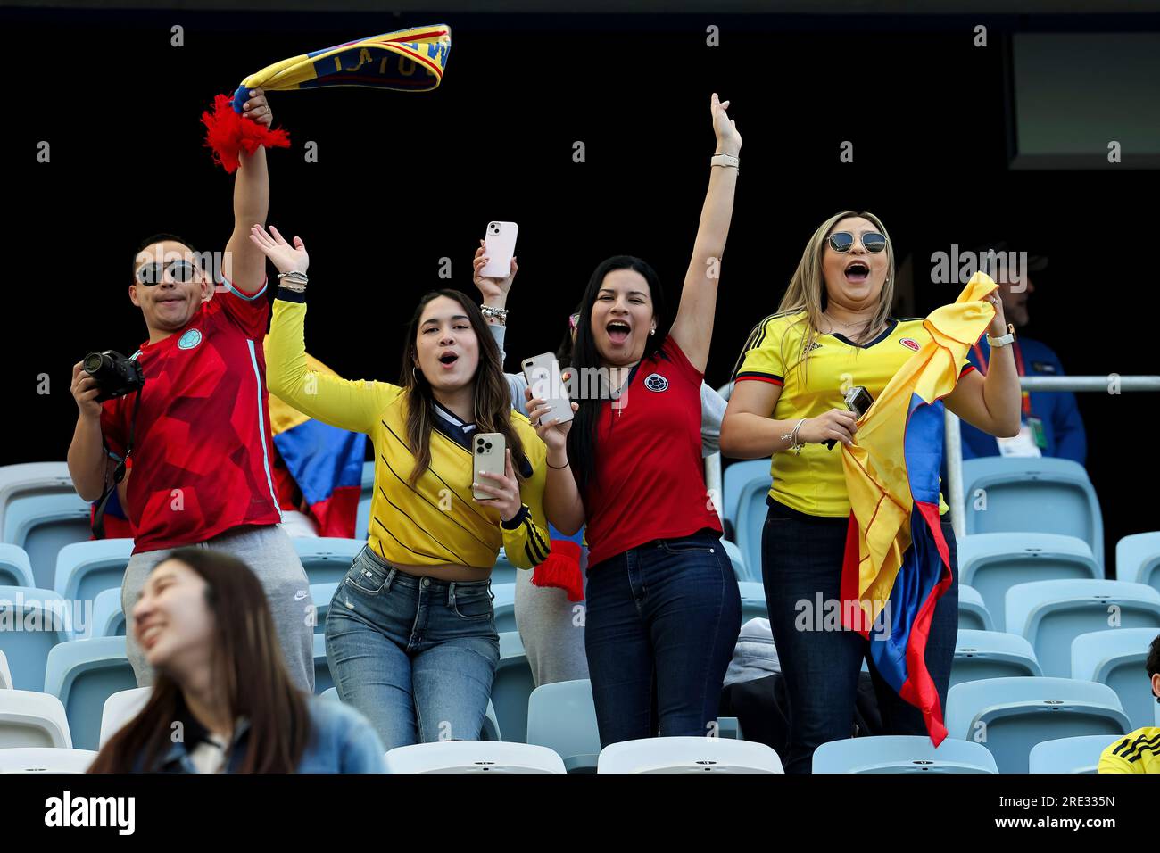SYDNEY, AUSTRALIA - JULY 25: Colombian fans during the Women's World ...