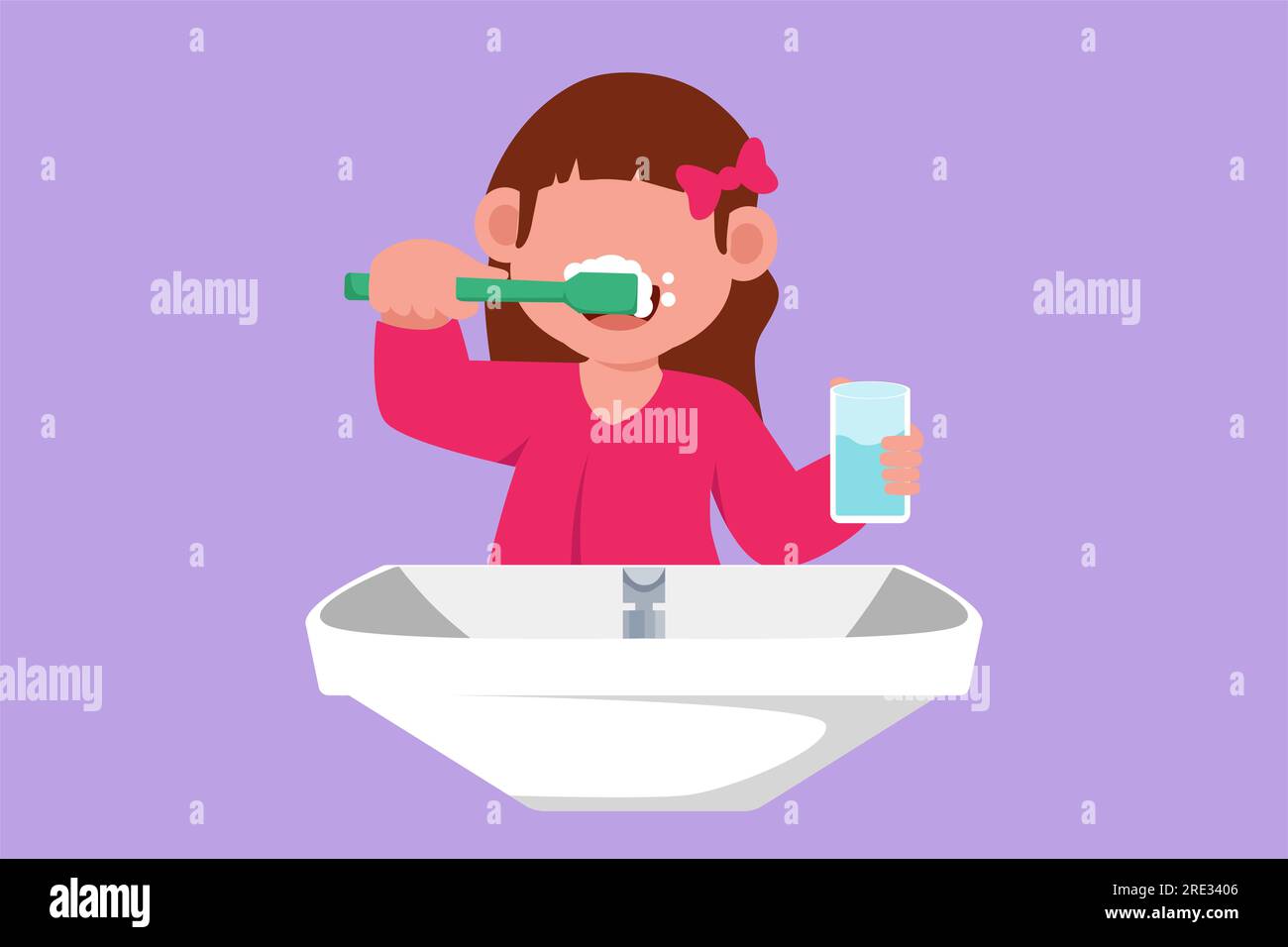 I Brush My Teeth Clipart Border