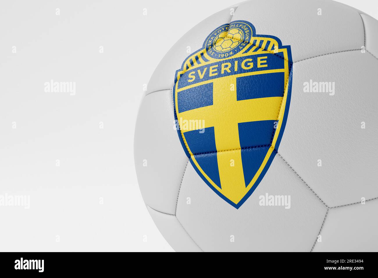 LONDON, UK - July 2023: sweden national football team logo badge on a ...