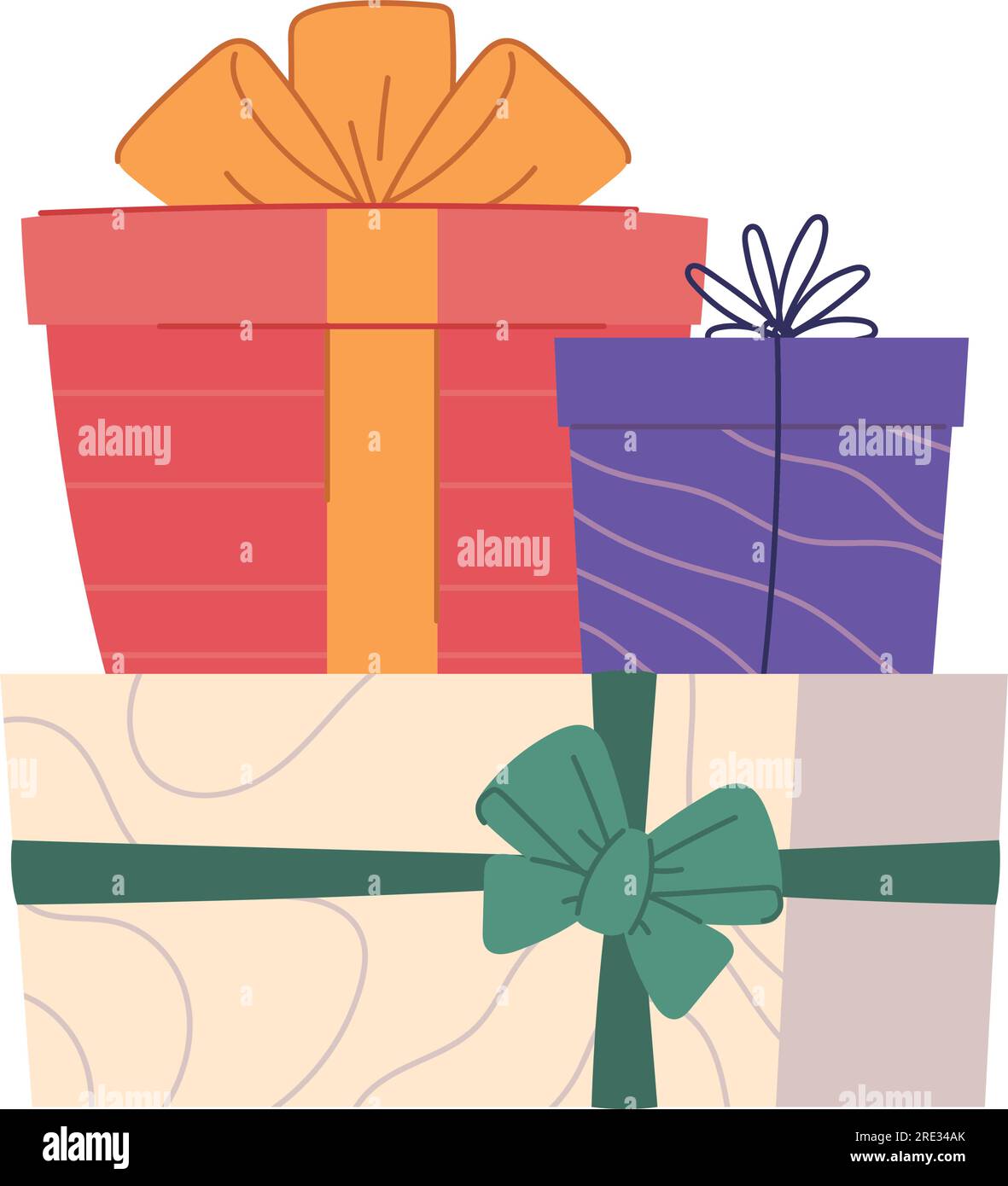 birthday gifts present on isolated design Stock Vector Image & Art - Alamy