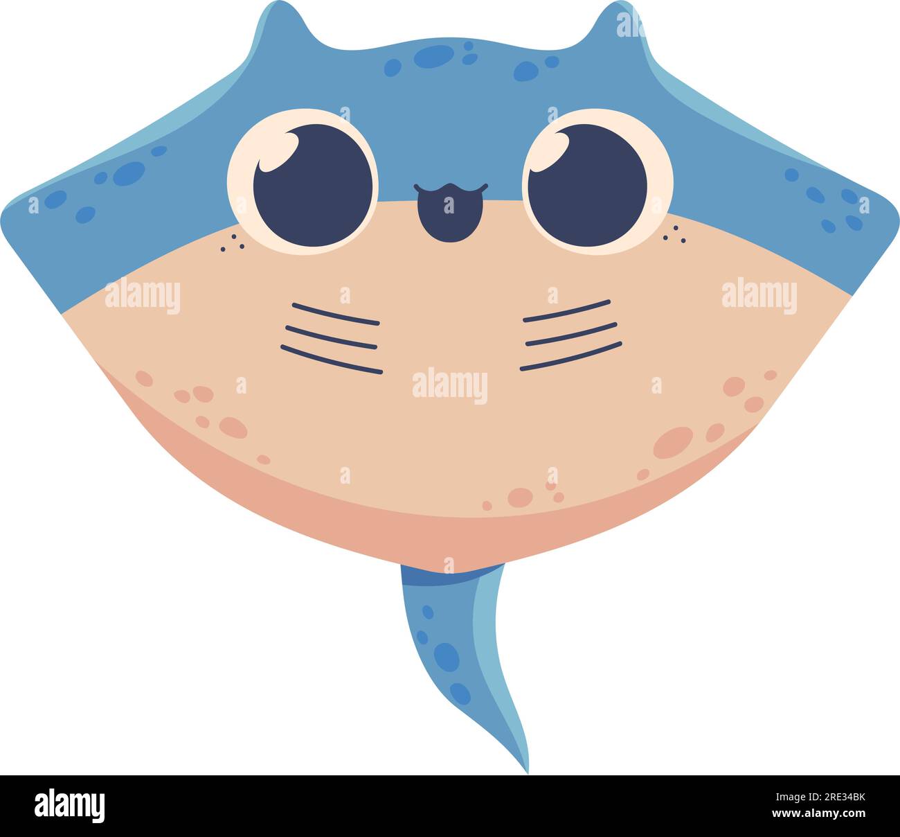 cute stingray sea life cartoon icon Stock Vector Image & Art - Alamy