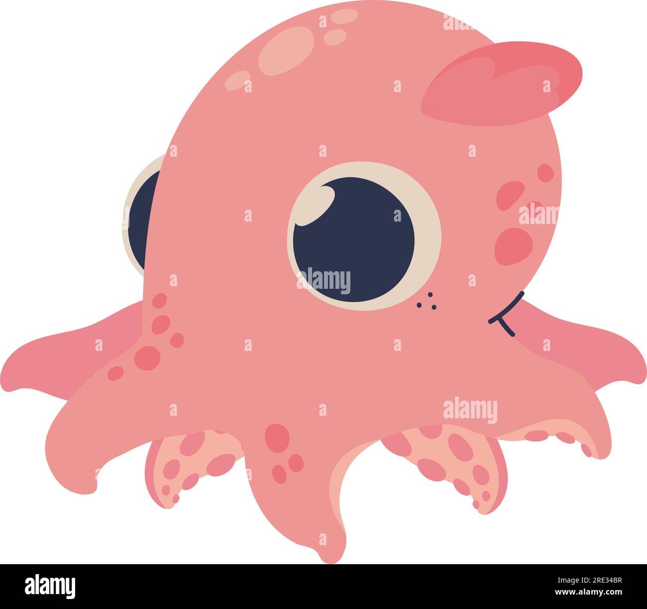 cute octopus sea life cartoon icon Stock Vector Image & Art - Alamy