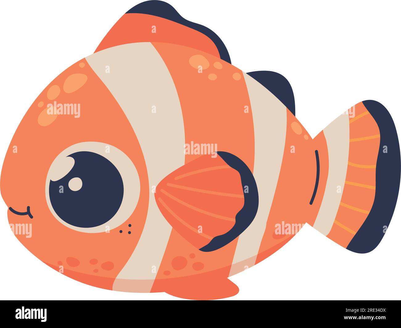 cute clowfish sea life cartoon icon Stock Vector Image & Art - Alamy