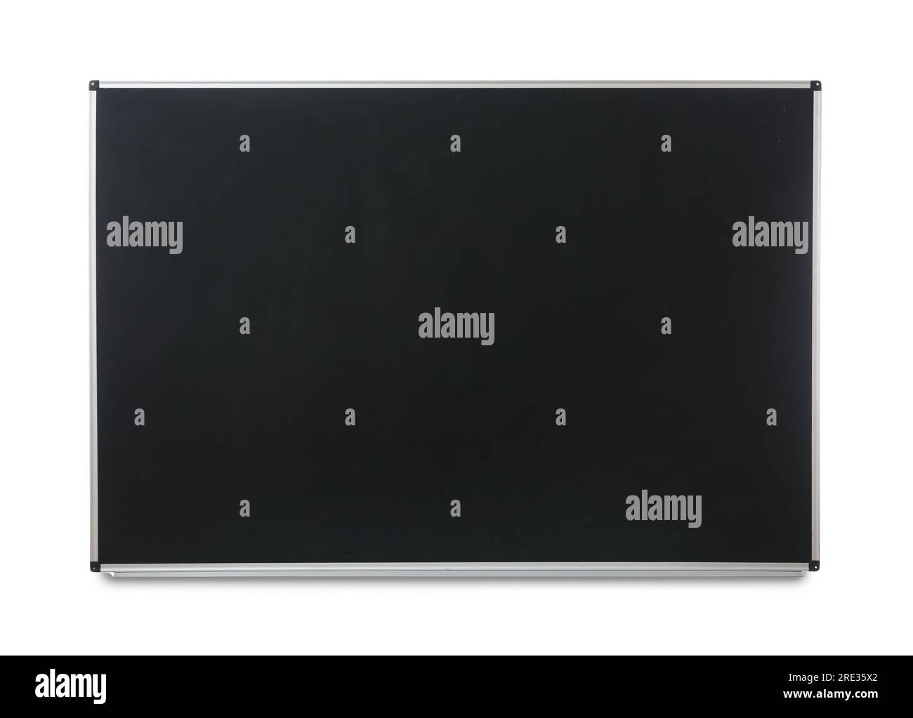 Empty black chalkboard isolated on white background Stock Photo - Alamy
