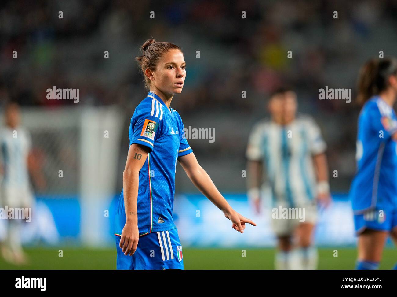 Eden Park, Auckland, New Zealand. 24th July, 2023. Elena Linari (Italy ...
