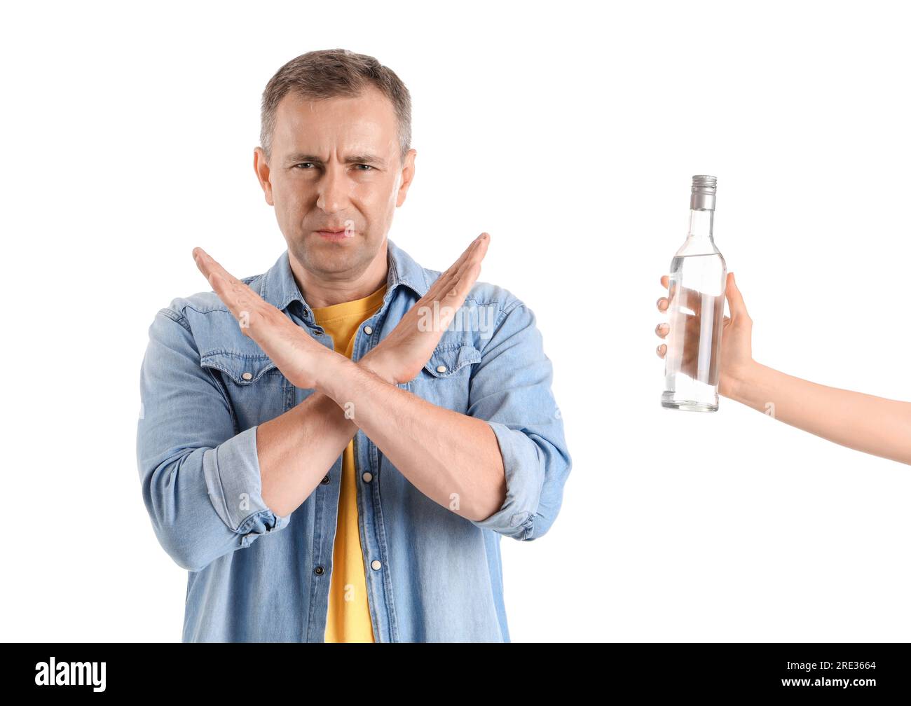 Woman rejecting man at bar hi-res stock photography and images - Alamy