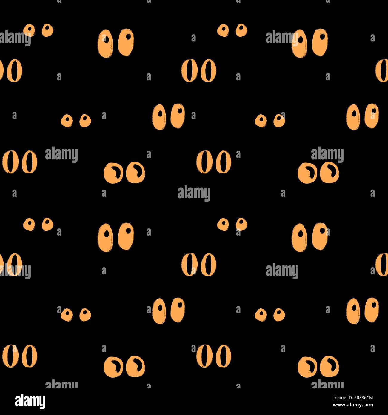 Hand drawn seamless pattern with black Halloween witch witchcraft evil ...