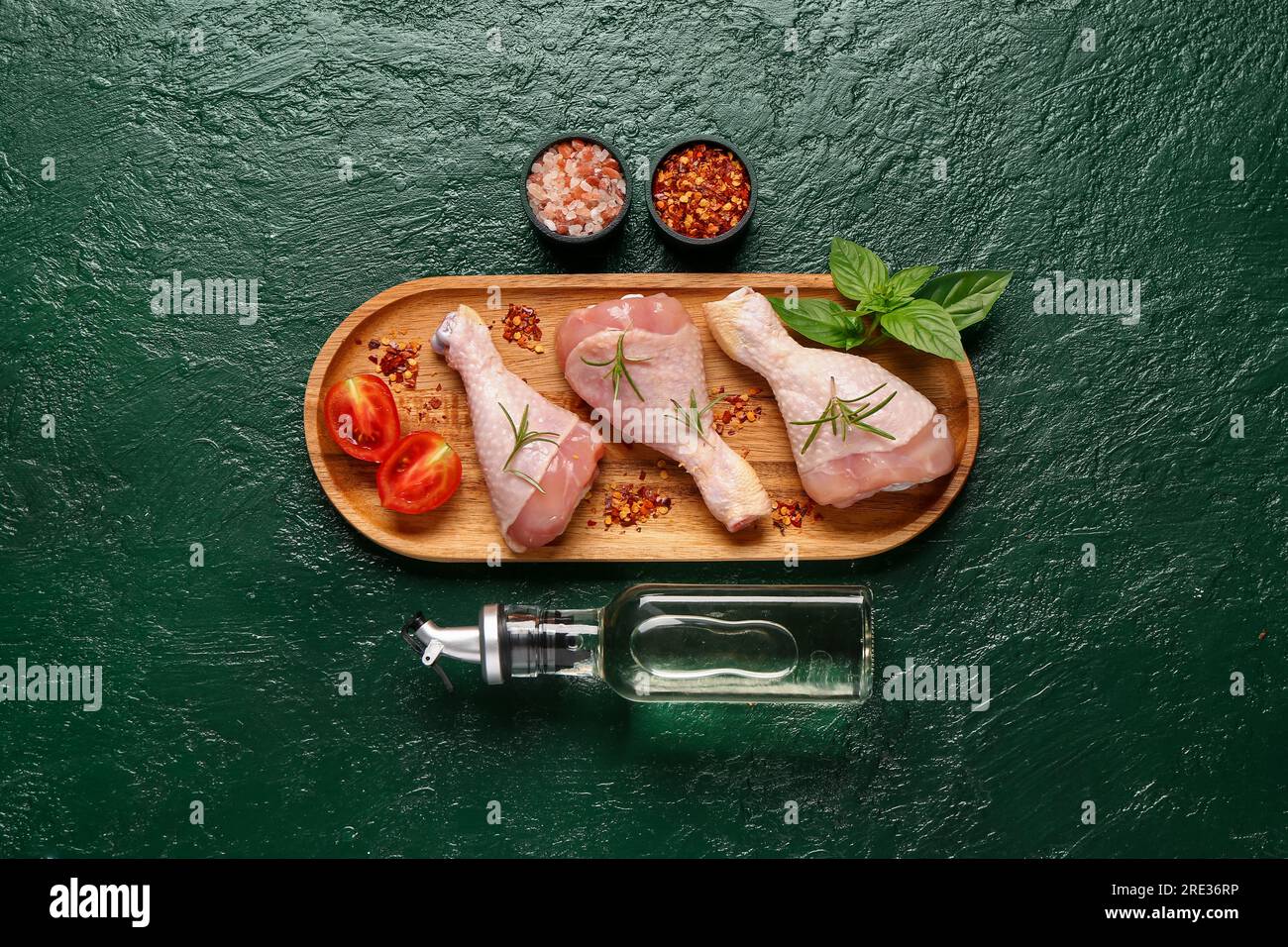 Chicken legs color table hi-res stock photography and images - Alamy