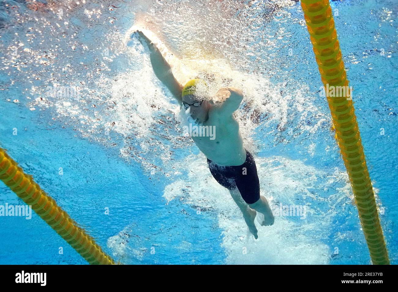 Samuel Short, of Australia, competes in a men's 800-meter freestyle ...