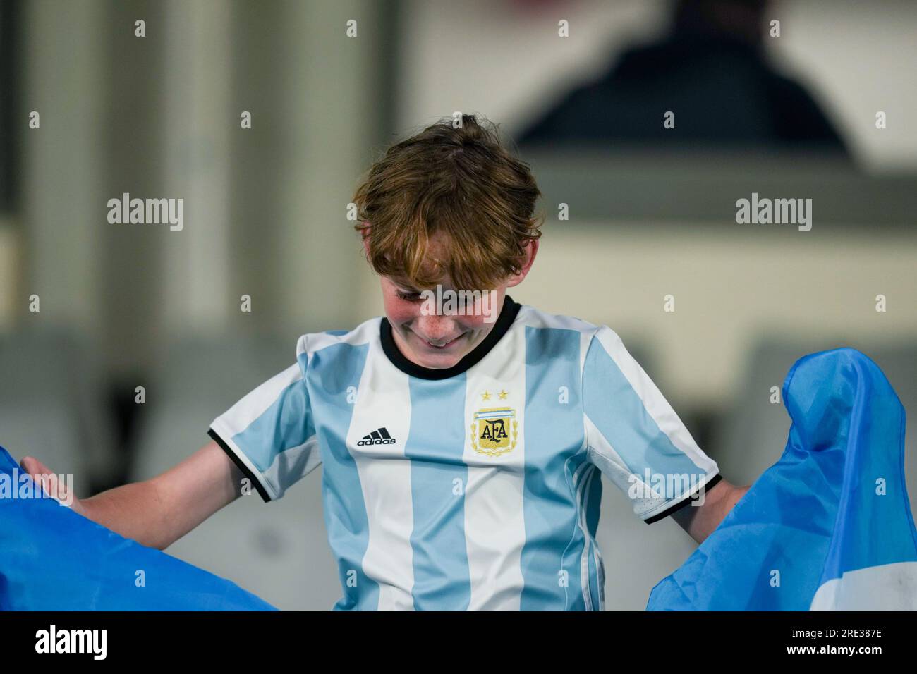 Auckland, New Zealand, July 24th 2023: Fan of Argentina during the FIFA ...