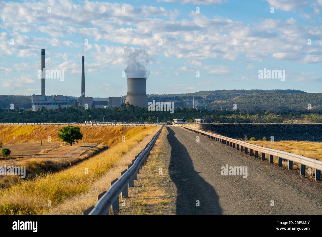 The Callide coal fired power station near Biloela in Queensland ...