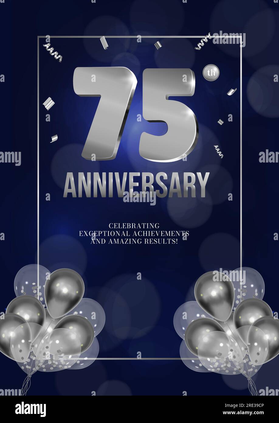 75 birthday party Stock Vector Images - Alamy