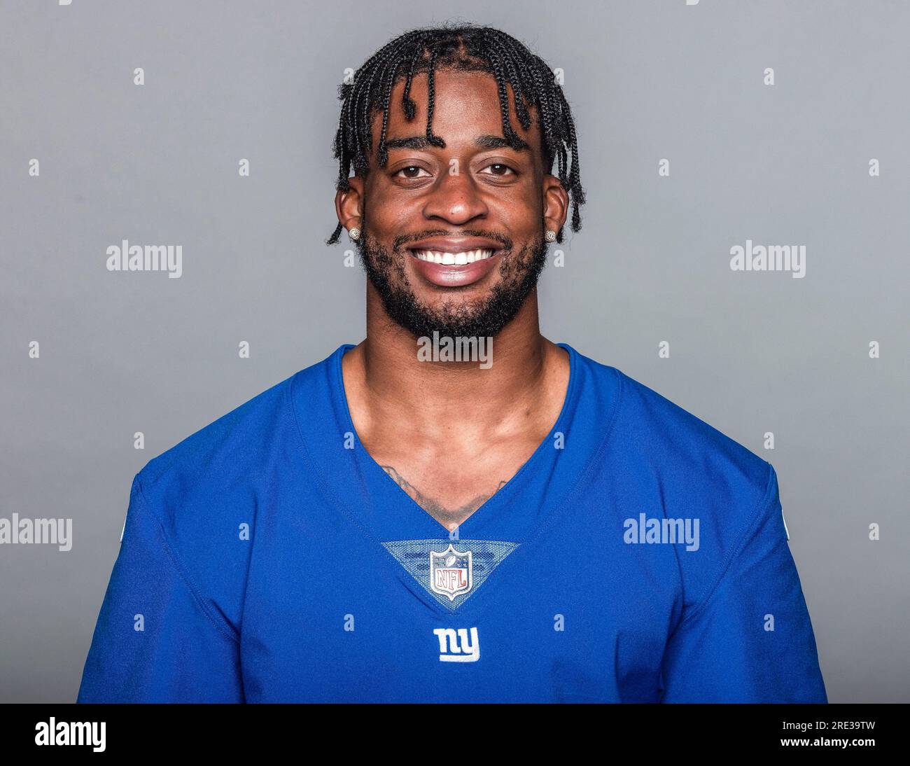 This is a 2023 photo of Cor'dale Flott of the New York Giants NFL football team. This image ...