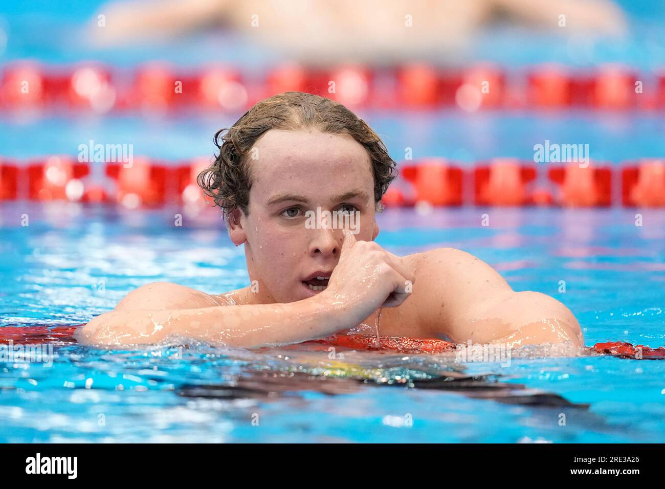 Samuel Jack Short of Australia competes in the Men's 800m freestyle at ...