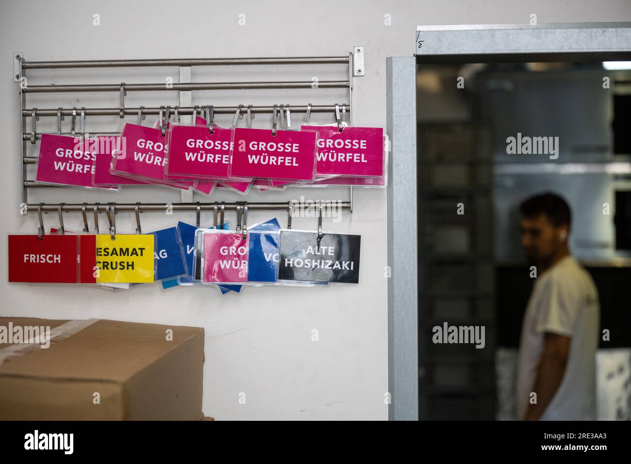 Berlin, Germany. 24th July, 2023. View of a wall with signs. The Berlin ...