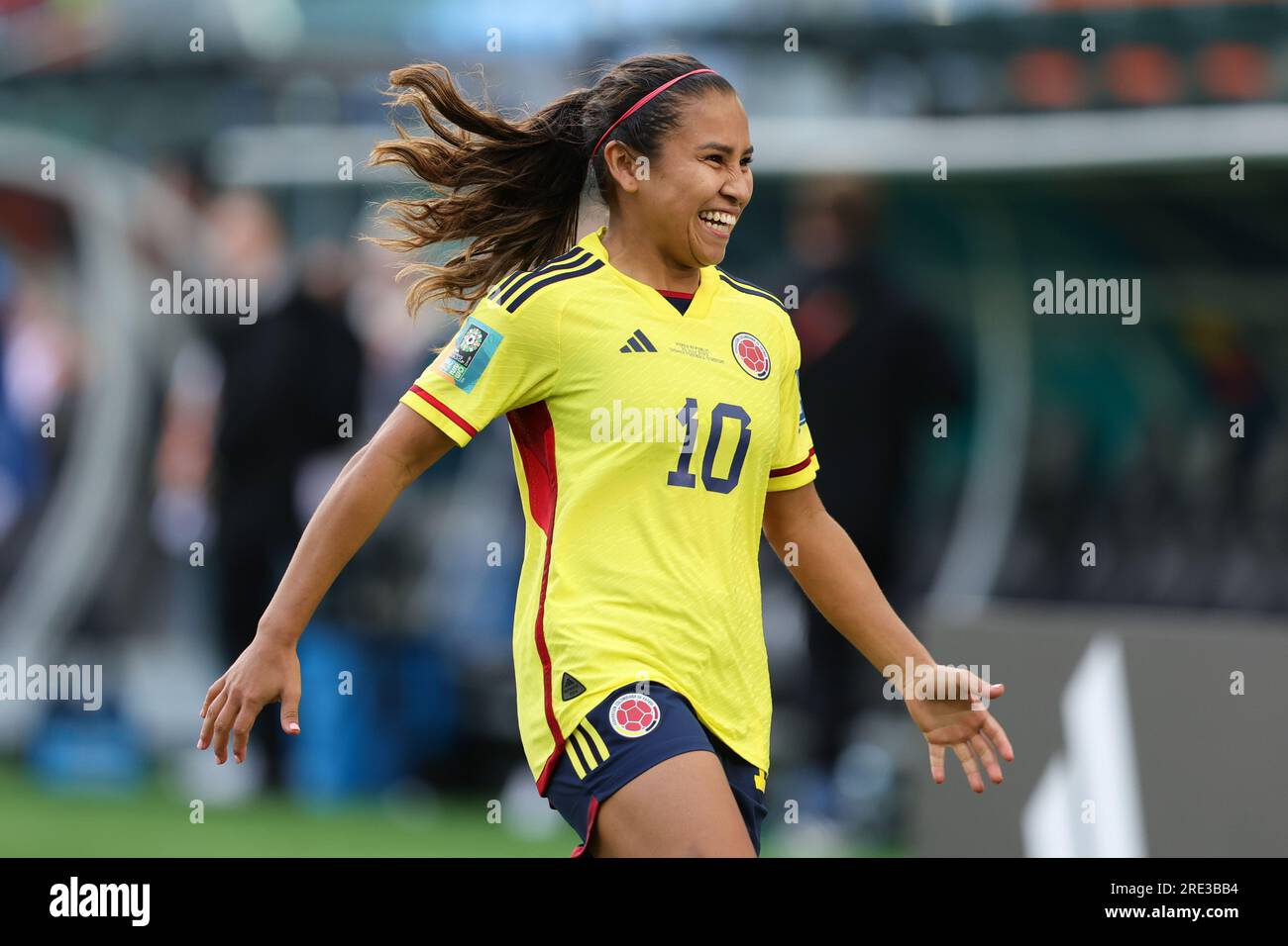 Sydney, Australia. 25th July, 2023. Leicy Santos of Colombia celebrates ...