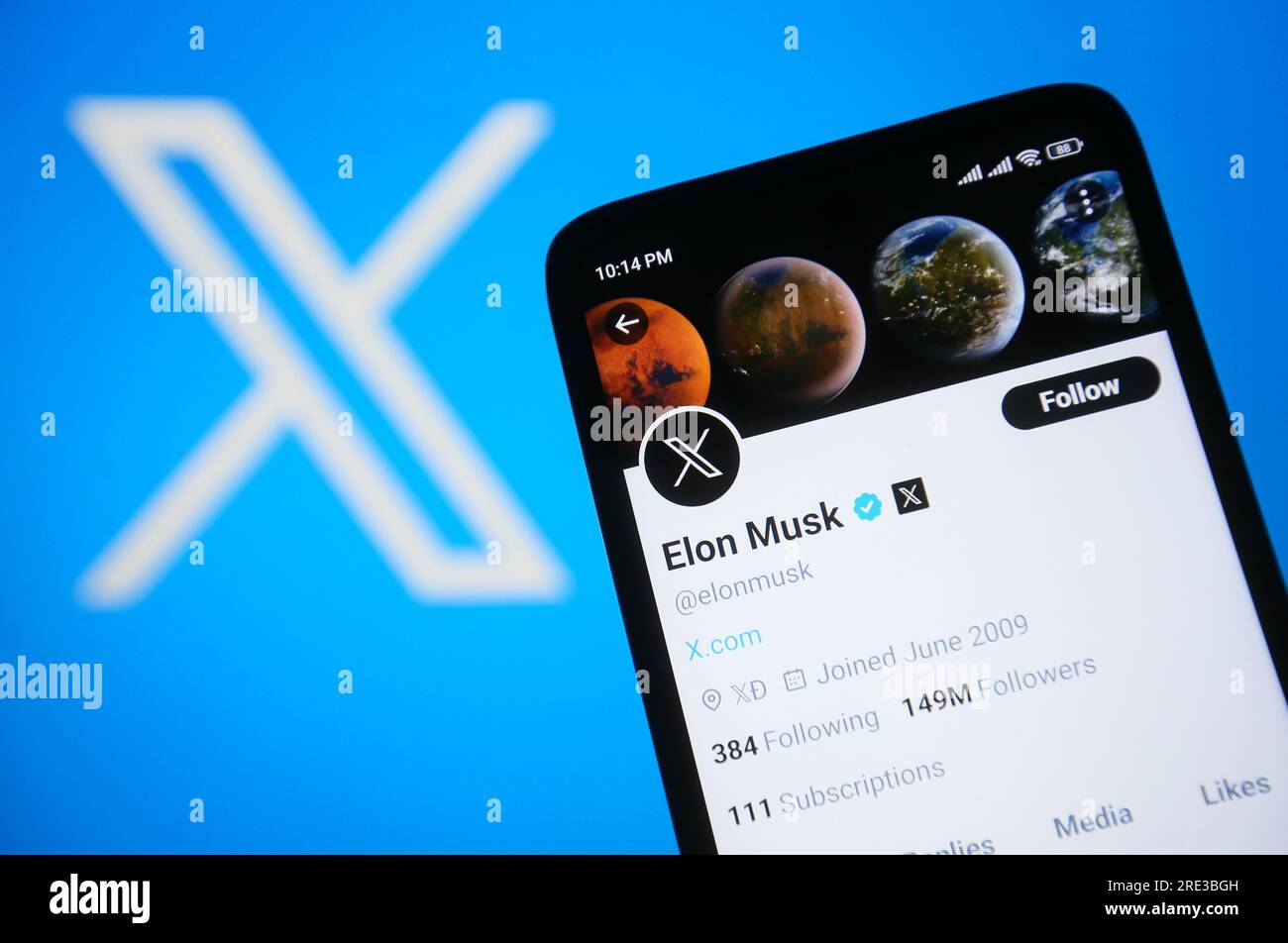 X corp logo hi-res stock photography and images - Alamy