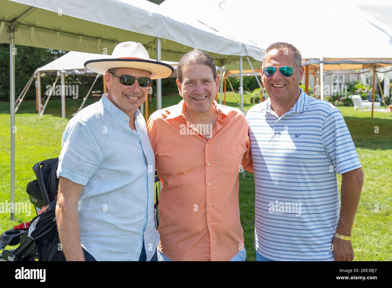 Bridgehampton, USA. 22nd July, 2023. Ken Fishel, Todd Shapiro and guest ...